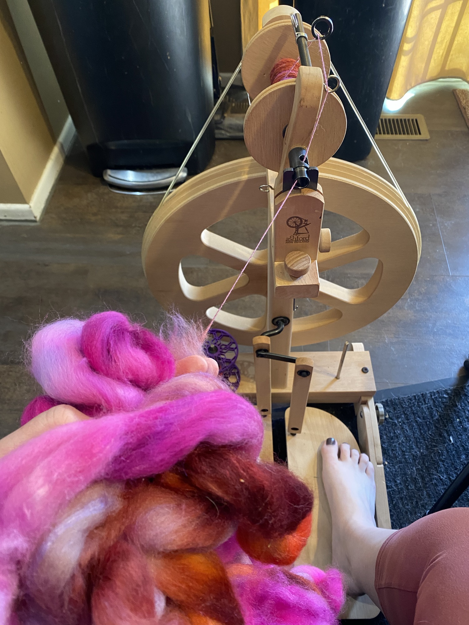 Zoom Knit Night Spinning | My Tangled Yarn Knitting Adventures