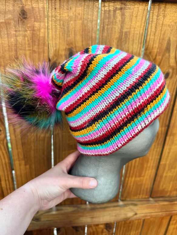FO Friday: Sally Hat | My Tangled Yarn Knitting Adventures