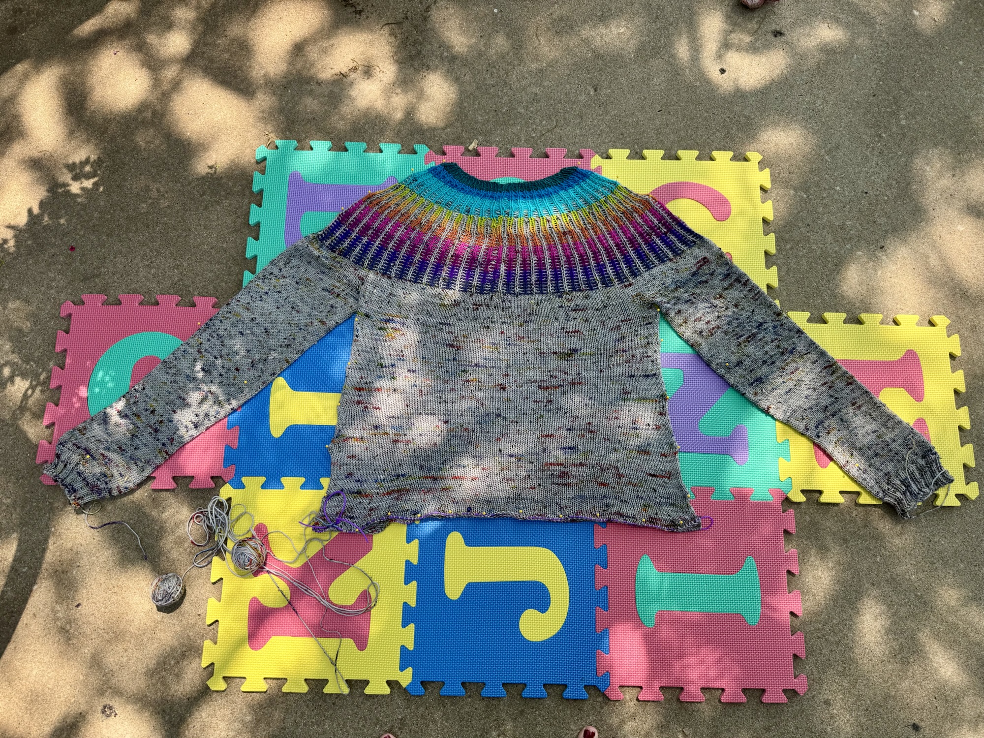 Blocking Test | My Tangled Yarn Knitting Adventures